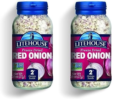 Litehouse Freeze Dried Red Onion, 0.60 Ounce (Pack of 2)
