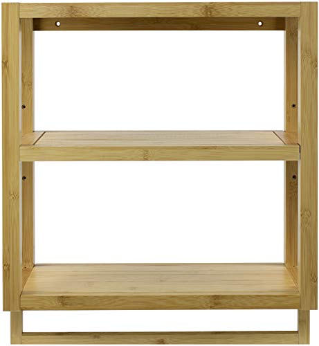 Sorbus Bamboo Wall Mounted Rack for Bathroom, Kitchen & More