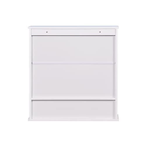 SUENOS Medicine Cabinet,Wall Mounted Bathroom Cabinet with 2 Mirror Doors and Adjustable Shelf Wooden Bathroom Storage Cabinet Over Toilet for Bathroom Laundry Room Kitchen