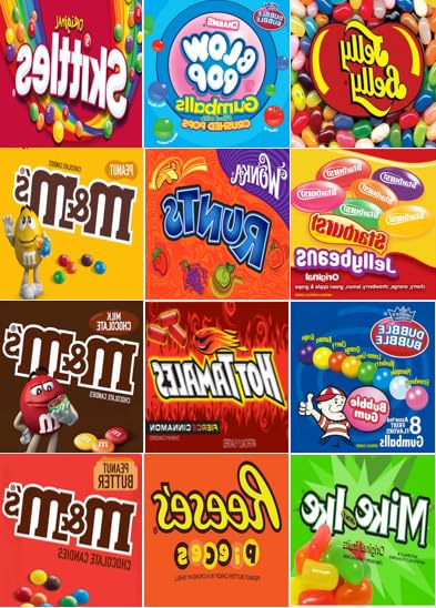 Candy Vending Machine Labels Stickers Inside Mount Peel & Stick (12 Pack)