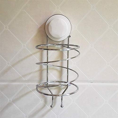 Natudeco Hair Dryer Holder Lift-Free stabilizer Spiral Suction Cups Clothes Rack Bathroom Storage Strong Load-Bearing Capacity for Curling Irons Shears Combs
