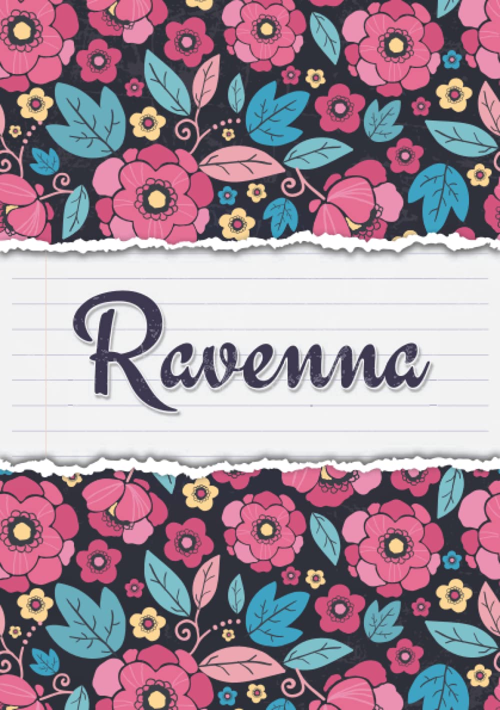 Ravenna: Taccuino A5 | Nome personalizzato Ravenna | Regalo di compleanno per moglie, mamma, sorella, figlia ... | Design: blossom | 120 pagine a ... formato A5 (14.8 x 21 cm) (Italian Edition)