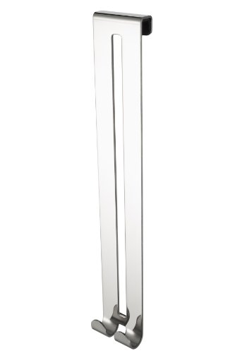 Haceka Double Hook Selection of Chrome Long, Silver