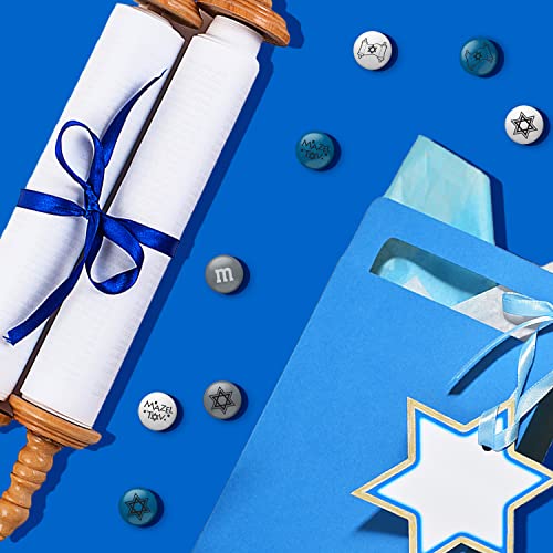 M&M'S Pre-Designed Bar Mitzvah Milk Chocolate Candy - 2lbs of Bulk Candy in Resealable Pack for the Bar Mitzvah Party Sweet Stuff for DIY Commemorative Bar Mitzvah Gift or Party Favors