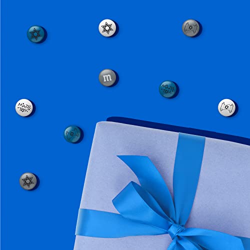 M&M'S Pre-Designed Bar Mitzvah Milk Chocolate Candy - 2lbs of Bulk Candy in Resealable Pack for the Bar Mitzvah Party Sweet Stuff for DIY Commemorative Bar Mitzvah Gift or Party Favors