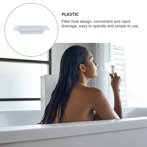 Angoily 1pc Drainer Stretchable Non- Bathtub Shelf Book Retractable Expandable Slip Bottle Tray Bathroom Rack Supplies Bath Organizer Extendable Candle Stand Toy Storing Caddy Bathing