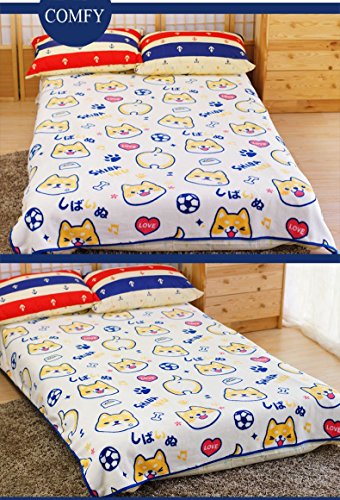 Flannel Fleece Throw Blanket, Cute Shiba Inu Micro Fleece Soft Blanket Throw Blanket