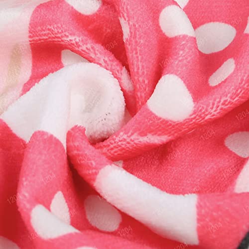 Red Mushroom Blanket, Mushroom Throw Blanket Women Men Kids Cozy Super Soft Flannel Double Layer Plush Bed Blanket ,All Season Blanket Gifts,50x60inch…