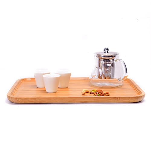 Bathroom Trays for Counter,Bamboo Vanity Tray,Toilet Tank Tray for Organizing (A 9.8 x 5.5 x 0.8 inch)