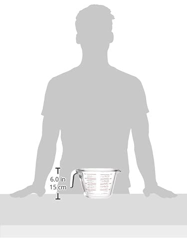 AmazonCommercial Glass Measuring Cup, 8 Cup Capacity (2 Liters)