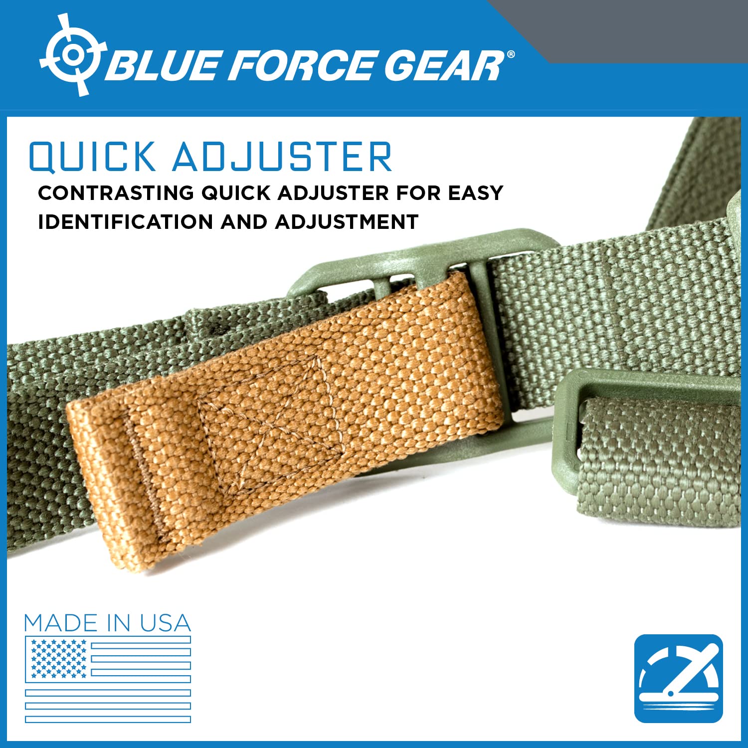 Blue Force Gear Vickers Sling | 2 Point Sling Adjusts for Carrying Positions | 54-64 inches (Black)