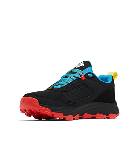 Columbia Men's Hatana Max Outdry Hiking Shoe, Black/Compass Blue, 14 Wide