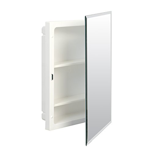 American Pride 9622WBAR12 β Recessed Frameless Beveled Polished Edge Mirror Medicine Cabinet 16" x 22"