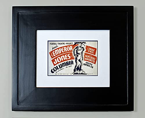 Fox Hollow Furnishings Landscape Recessed Picture Frame Medicine Cabinet (14" W x 11" H) - Black