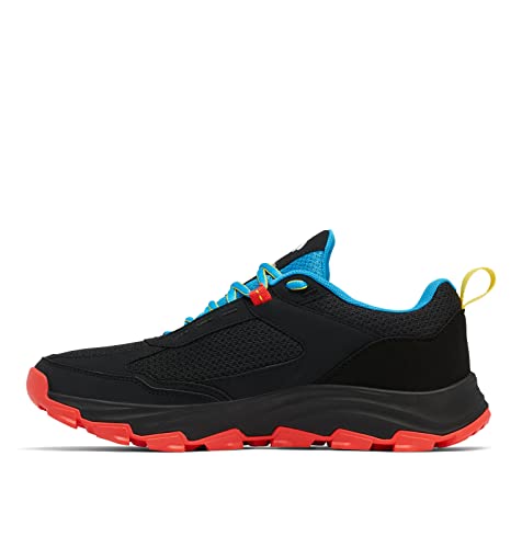 Columbia Men's Hatana Max Outdry Hiking Shoe, Black/Compass Blue, 14 Wide