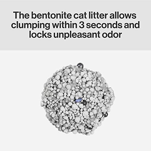 pidan Cat Litter Bentonite Vacuum Packing Ultra Absorbent and Fast Drying Clumping Within 3S with Activated Carbon (13.2lb×1bag)