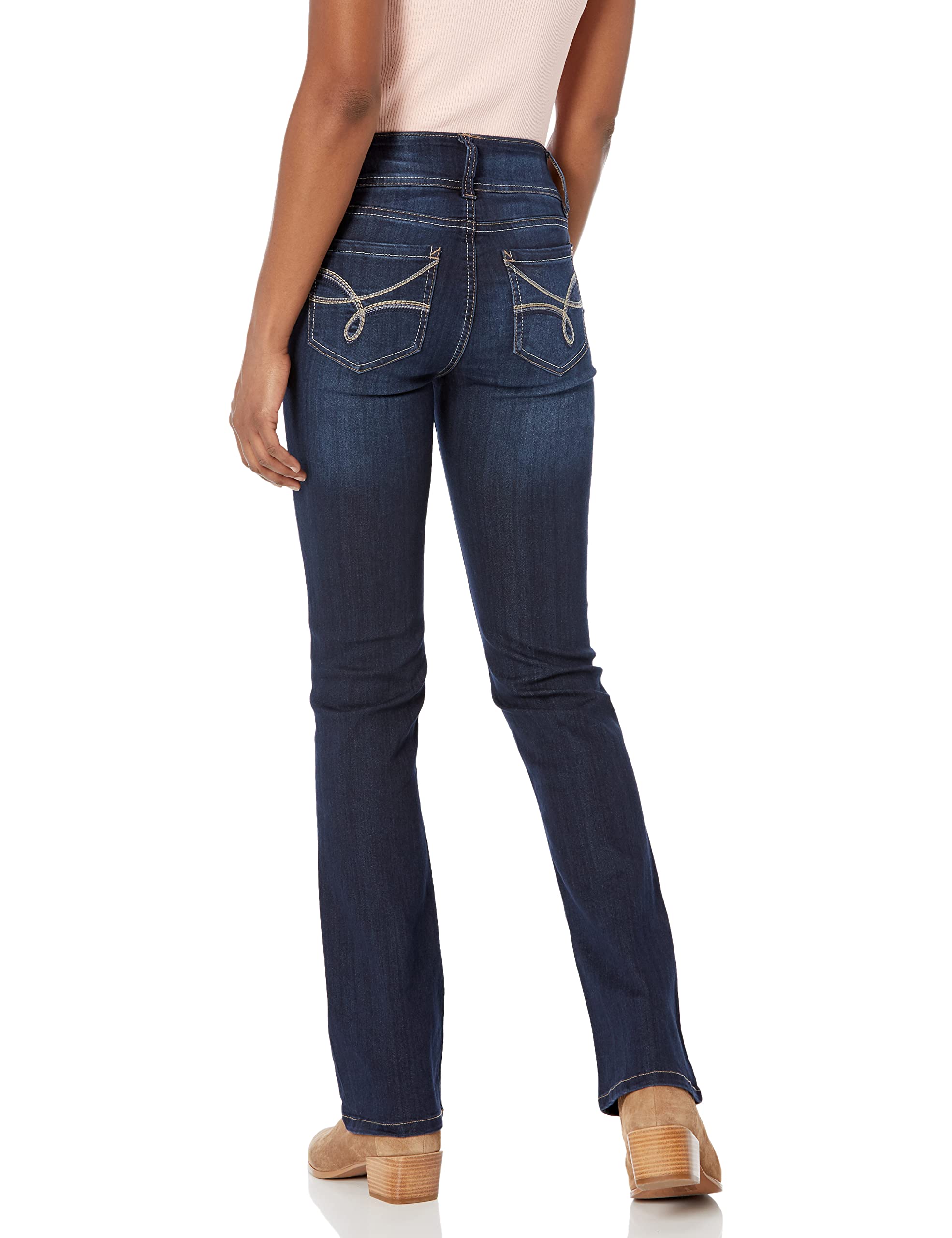 WallFlower Women's Ultra Slim Bootcut Mid-Rise Insta Soft Juniors Jeans, Castle, 13