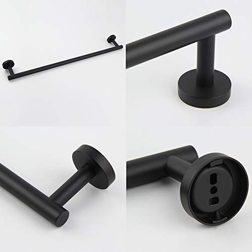 GERZWY Bathroom Towel Bar 33" Stainless Steel Towel Bar Matte Black Contemporary Style Wall Mount for Bath Kitchen AG1101C85-BK