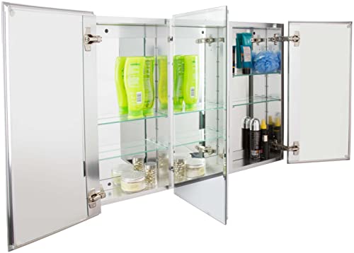 Jacuzzi PD48000 PD48000 26" H x 36" W x 5-1/4" D Triple Door Medicine Cabinet