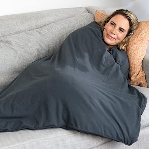 Yogibo Calm Weighted Blanket, Ultra Soft, with Washable Outer Cover, 15 lb, Full Body Size 78 x 48 Inches