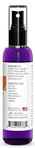 OmNutra Ketozonil Dermal Defense Skin Topical - 2OZ OTC Jock Itch Spray Athletes Foot Spray Tea Tree Oil Spray with Witch Hazel