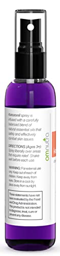 OmNutra Ketozonil Dermal Defense Skin Topical - 2OZ OTC Jock Itch Spray Athletes Foot Spray Tea Tree Oil Spray with Witch Hazel