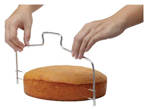 Mrs. Anderson’s Baking Adjustable 2-Wire Layer Cake Cutter and Leveler, Stainless Steel