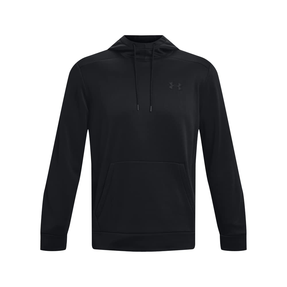 Under Armour Men's ArmourFleece Hoodie, (001) Black / / Black, Small