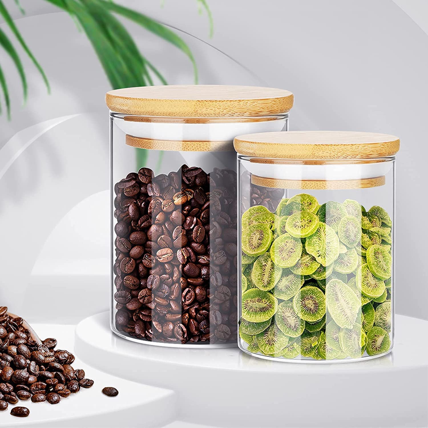 Labros Borosilicate Glass Container Glass Jar with Bamboo Airtight Lid, 9 Pieces,Rice and Spice Jars (220 ml) ||"CUSTOMER TRUST IS OUR SUCCESS" ||9 Pieces, Clear