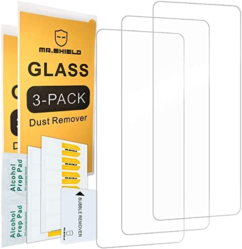 Mr.Shield [3-Pack] Designed For OnePlus 9 / OnePlus 9 5G [Upgrade Maximum Cover Screen Version] [Tempered Glass] [Japan Glass with 9H Hardness] Screen Protector with Lifetime Replacement