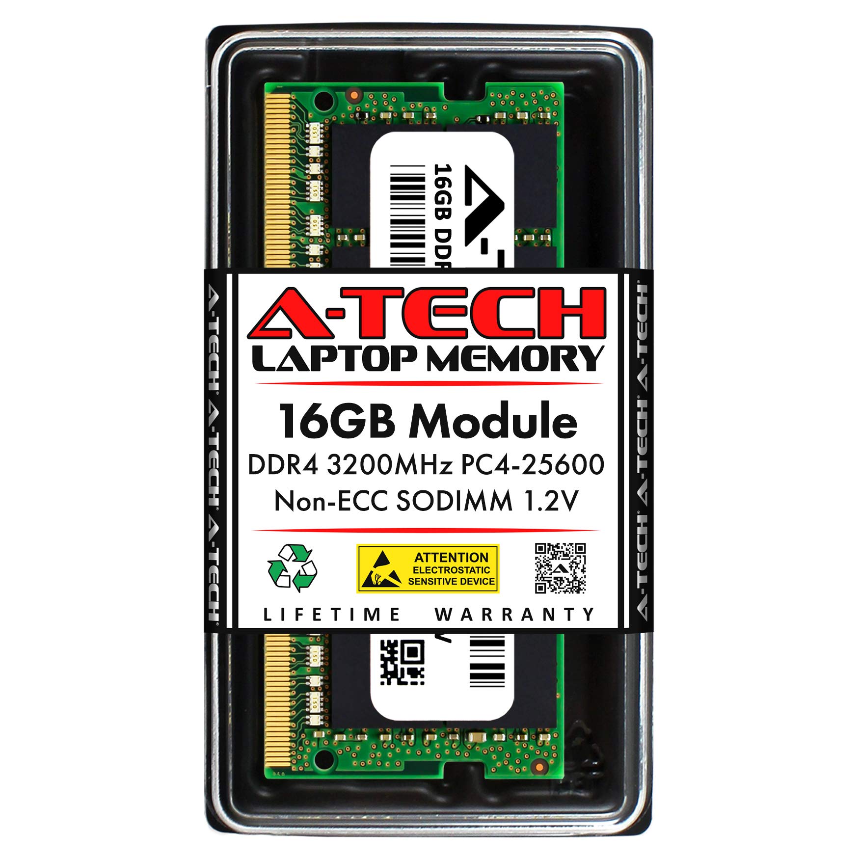 A-Tech 16GB RAM for Dell Latitude 3420 - DDR4 3200MHz PC4-25600 Non-ECC Unbuffered SODIMM 260-Pin Laptop Notebook Memory Upgrade Module