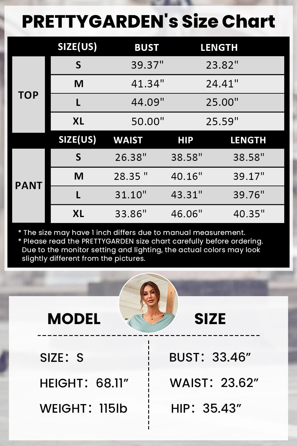 PRETTYGARDEN Women's Two Piece Tracksuit V Neck Short Sleeve Tops Long Pants With Drawstring Outfits Jogger Sets(Jujube Red,Small)