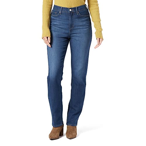 Levi Strauss Signature Gold Women's High-Rise Straight (Standard and Plus), Tennessee Valley 5d, 10 Regular