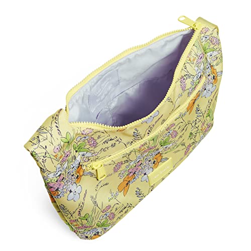 Vera Bradley Women's Recycled Lighten Up Reactive Crossbody Sling Purse, Sunlit Garden, One Size