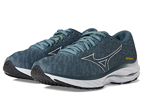 Mizuno Men's Wave Rider 26 | Neutral Running Shoe | Goblin Blue/Vaprous Grey | US 10.5