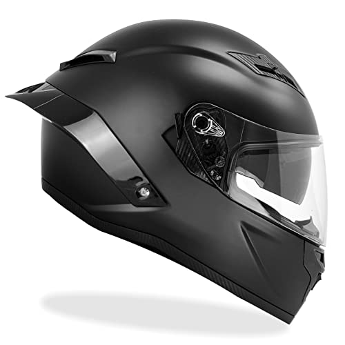 GDM Demon Motorcycle Helmet with Bluetooth Intercom - Tinted & Clear Shields - XL