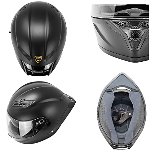GDM Demon Motorcycle Helmet with Bluetooth Intercom - Tinted & Clear Shields - XL
