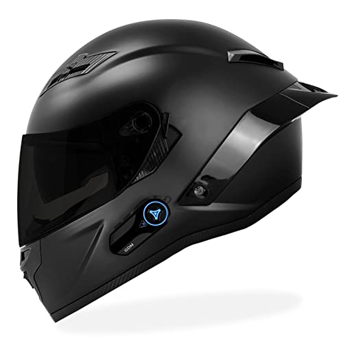 GDM Demon Motorcycle Helmet with Bluetooth Intercom - Tinted & Clear Shields - XL