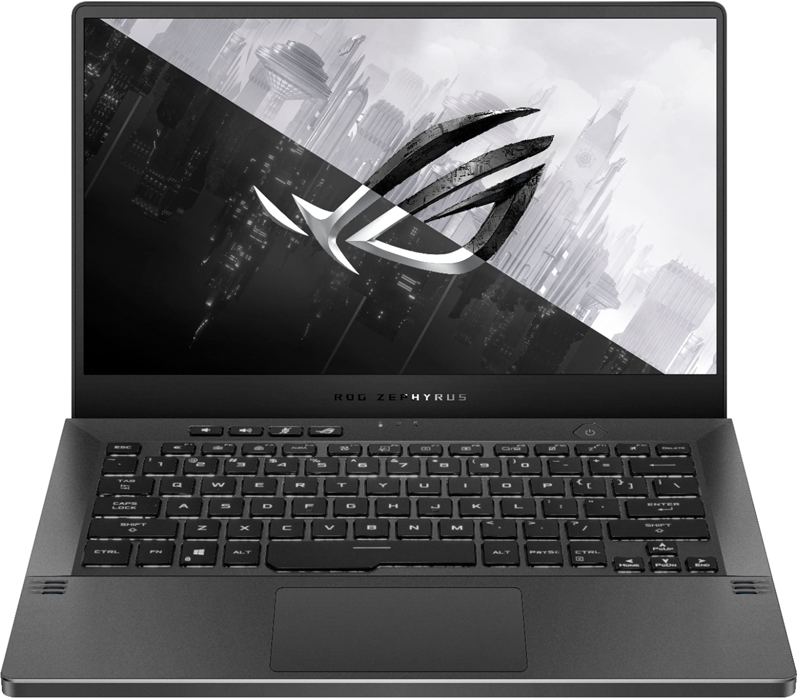 ASUS ROG Zephyrus G14 14" VR Ready FHD Gaming Laptop, 8 cores AMD Ryzen 7 5800HS, Backlight, NVIDIA GeForce GTX 1650, Gray, Win 10, w MTC Mousepad(16GB RAM|512GB PCIe SSD)