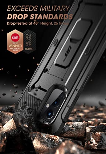 SUPCASE Unicorn Beetle Pro Series Case Designed for OnePlus 9 5G (NA Version Model:LE2115), Full-Body Rugged Holster Case with Built-in Screen Protector (Black)