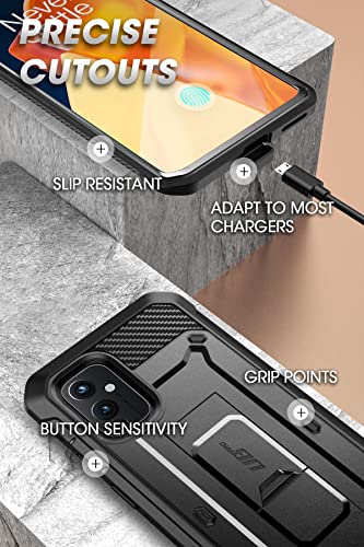 SUPCASE Unicorn Beetle Pro Series Case Designed for OnePlus 9 5G (NA Version Model:LE2115), Full-Body Rugged Holster Case with Built-in Screen Protector (Black)