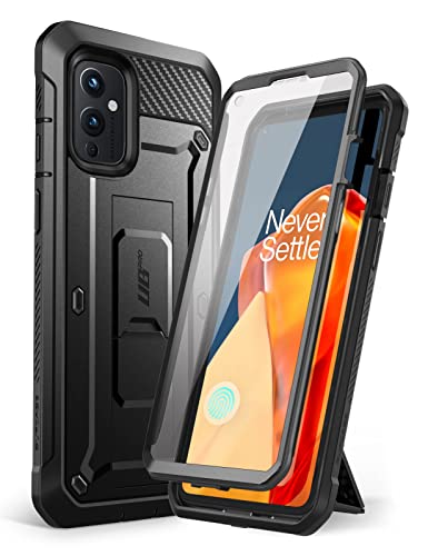 SUPCASE Unicorn Beetle Pro Series Case Designed for OnePlus 9 5G (NA Version Model:LE2115), Full-Body Rugged Holster Case with Built-in Screen Protector (Black)