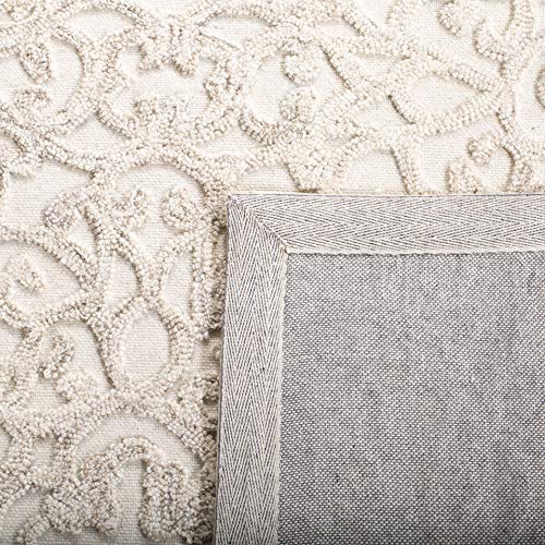 SAFAVIEH Trace Collection Runner Rug - 2'3" x 12', Camel & Ivory, Handmade Wool, Ideal for High Traffic Areas in Living Room, Bedroom (TRC103E)