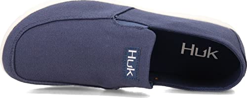 HUK Men's Brewster Slip On Wet Traction Fishing & Deck Shoes Boat, Classic-Sargasso Sea, Numeric_10