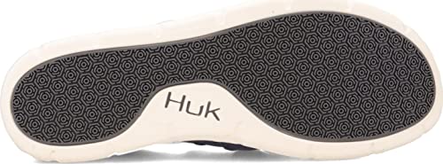 HUK Men's Brewster Slip On Wet Traction Fishing & Deck Shoes Boat, Classic-Sargasso Sea, Numeric_10