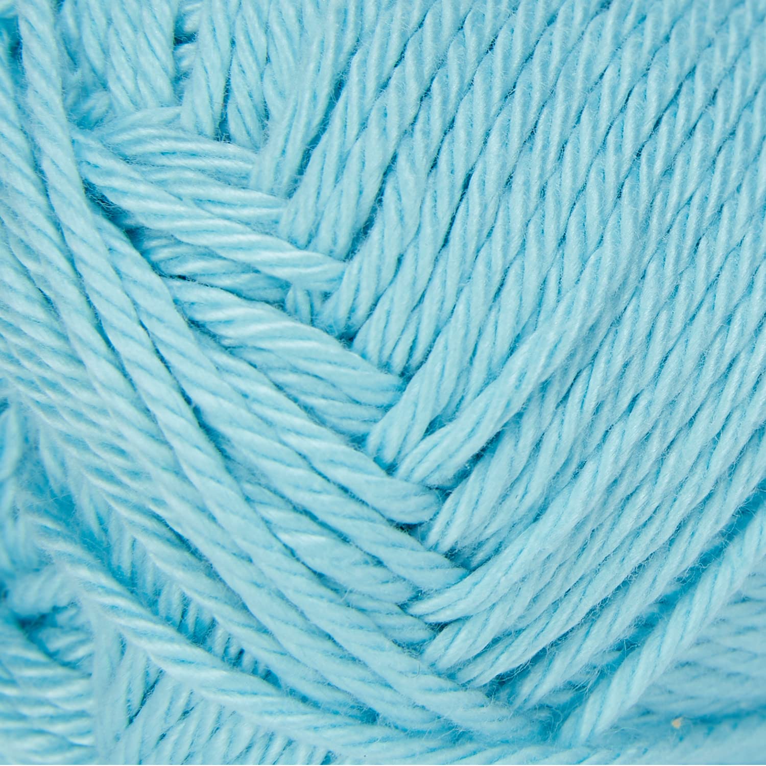 YUYOYE 100% Mercerized Cotton Yarn for Crochet and Knitting - 100g,Sky Blue-01