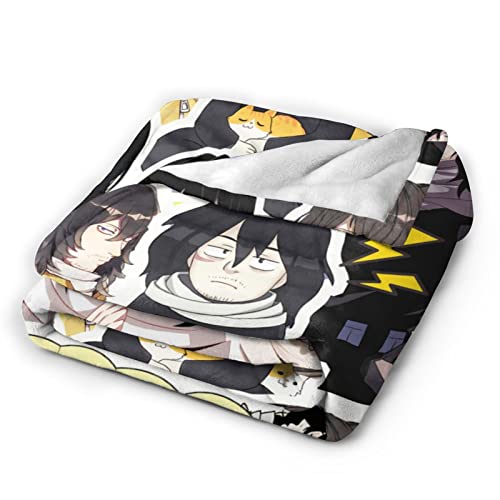 Blanket Aizawa Shota Soft and Comfortable Warm Fleece Blanket for Sofa,Office Bed car Camp Couch Cozy Plush Throw Blankets Beach Blankets
