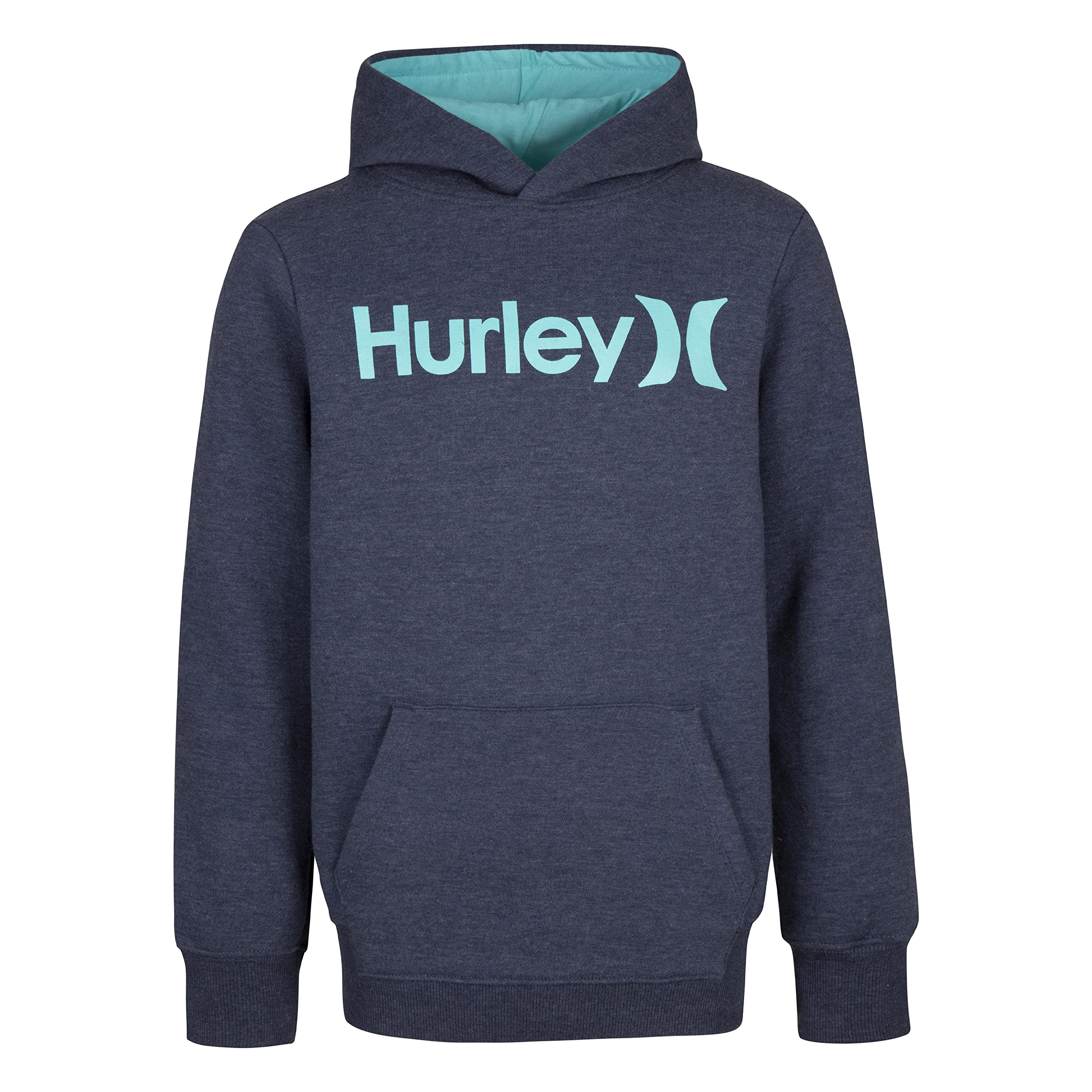 Hurley Boys' One and Only Pullover Hoodie, Armory Navy Heather, S