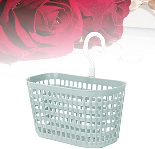 U-K Reusable Plastic Hanging Shower Caddy Kitchen Bathroom Storage Basket with Rotatable Hook Durable & Professional