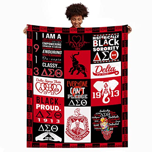 Sorority Gifts for Women Blanket 50"x60"Super Soft Flannel Throw Positive Blanket Gift for Girls